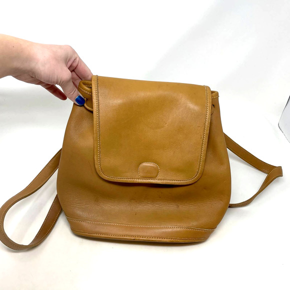 Coach | Bags | Coach Vintage Leather Backpack Tan Msc935 | Poshmark